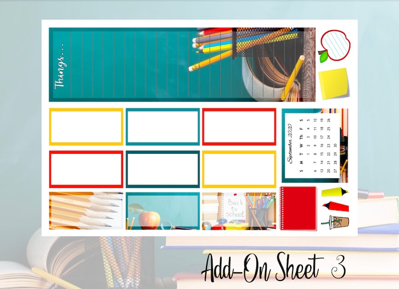 NEW EC 8.5 X 11 Back to School August or September Monthly Kit - Etsy