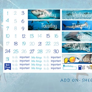 EC Petite Planner Shark Week Weekly Kit - Etsy