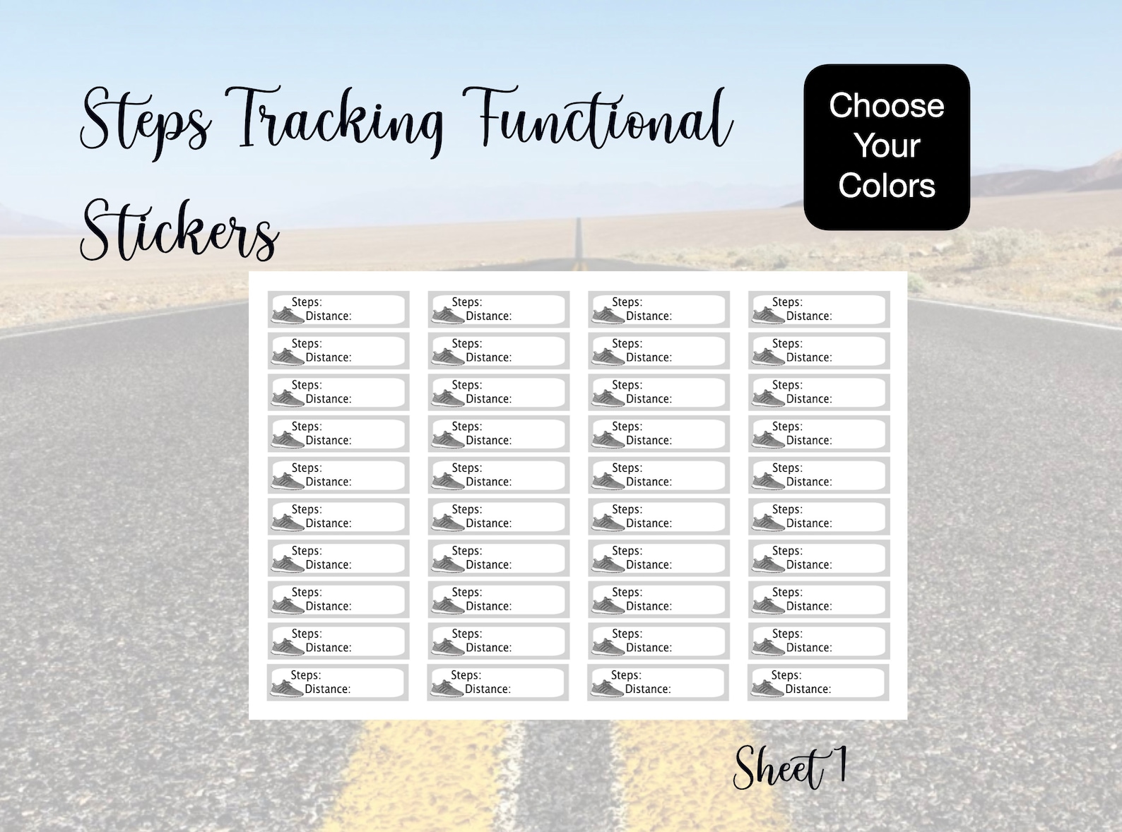 40 Health Tracker Stickers - Choose Your COLOR - Etsy