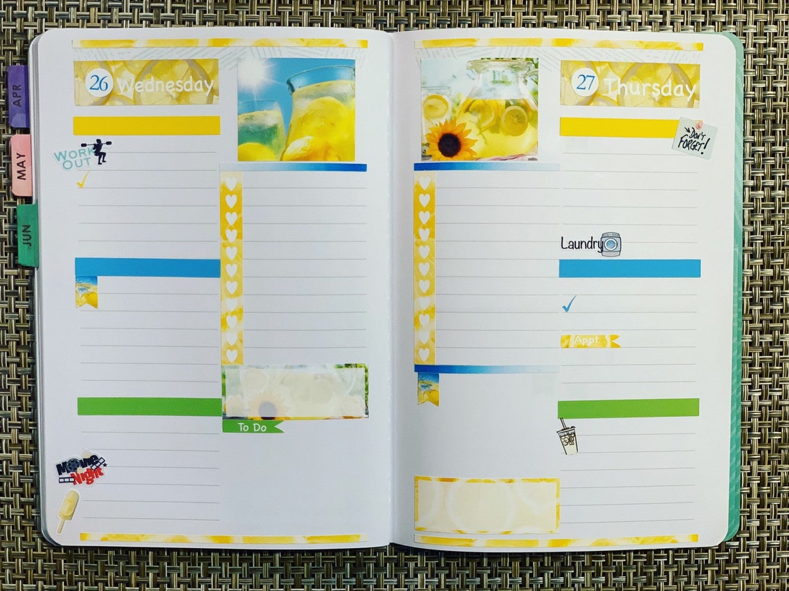 EC Petite Planner Lemonade Lovin Weekly Kit - Etsy