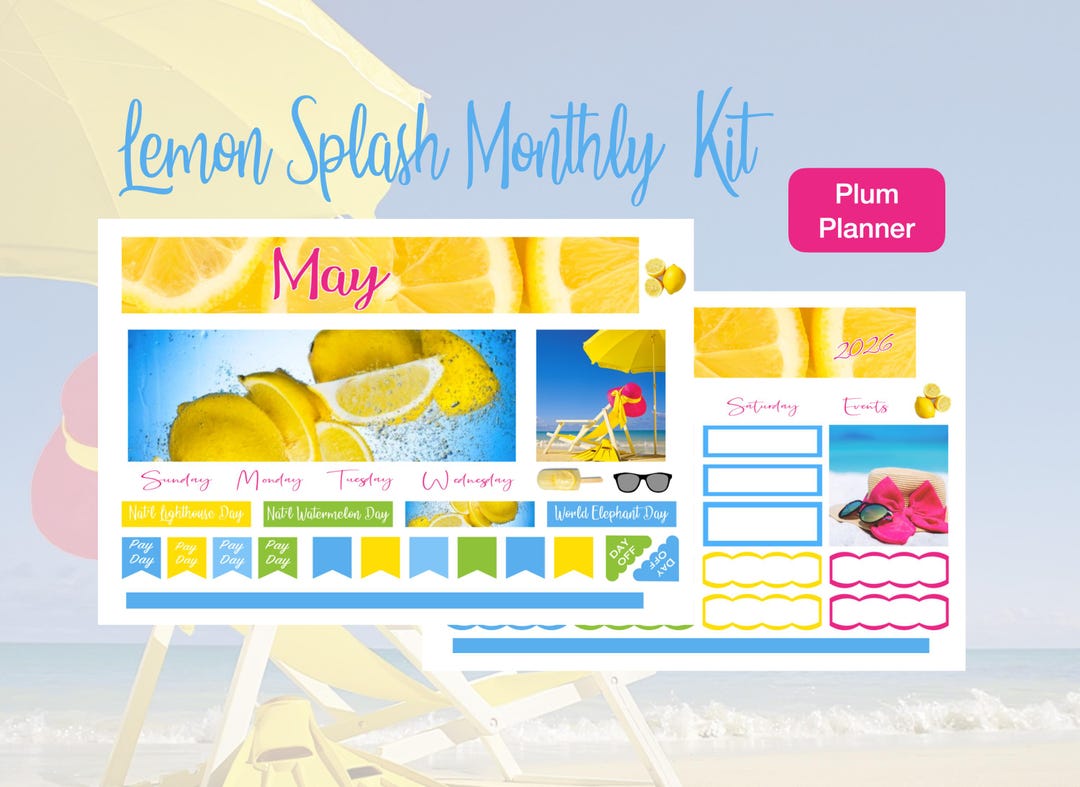 2026 NEW Lemon Splash May, June, July or August Photography Monthly Kit ...