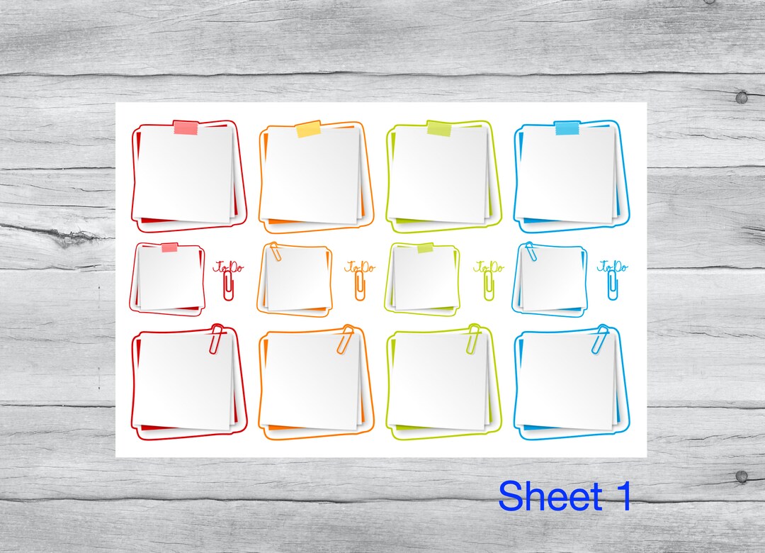 Notizen-Sticker - Etsy.de