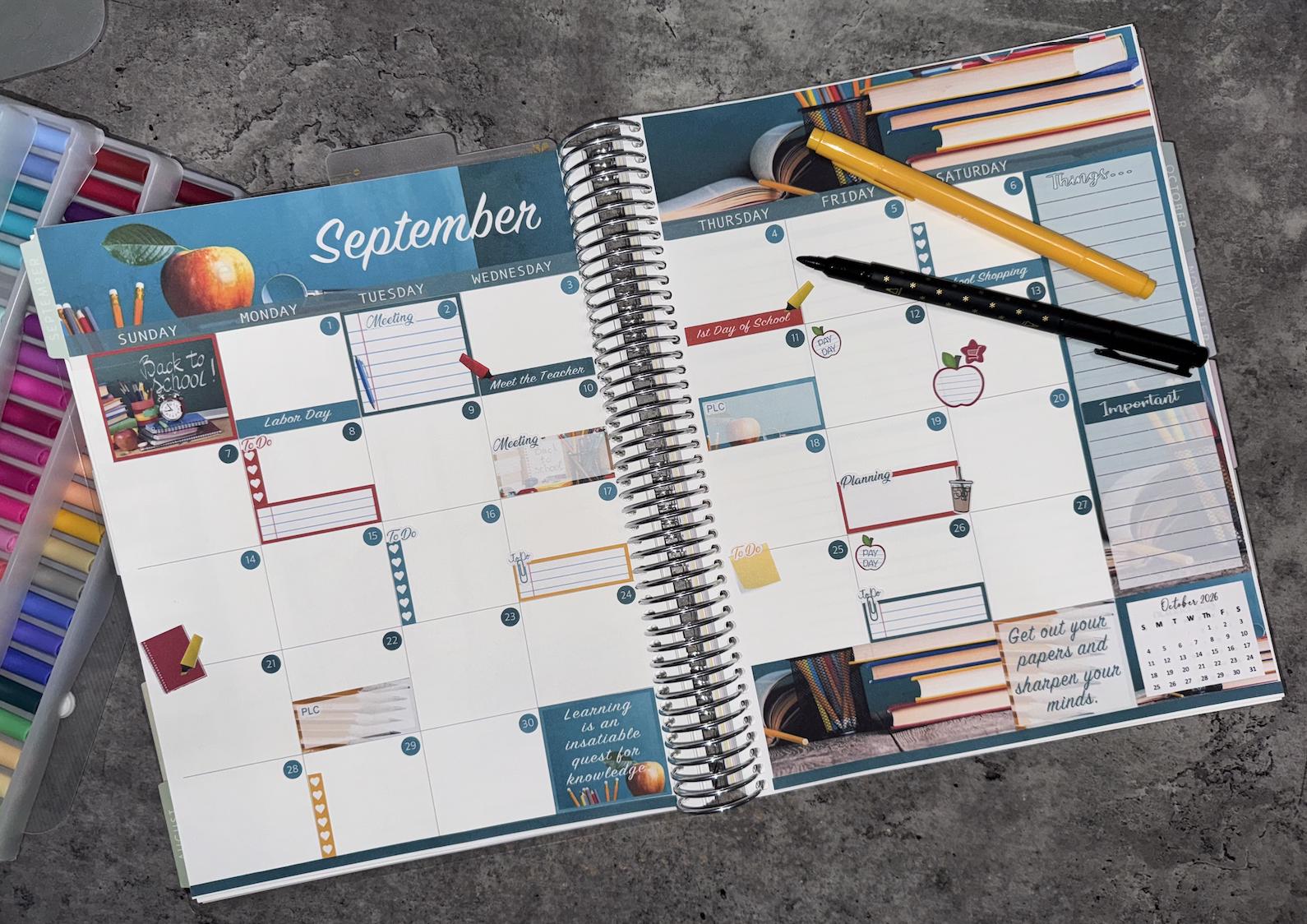 NEW EC 8.5 X 11 Back to School August or September Monthly Kit - Etsy