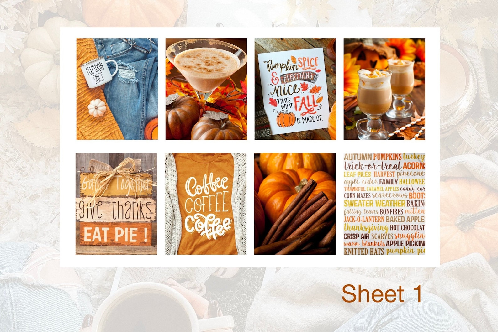 Cozy Fall Photography Weekly Kit - Etsy