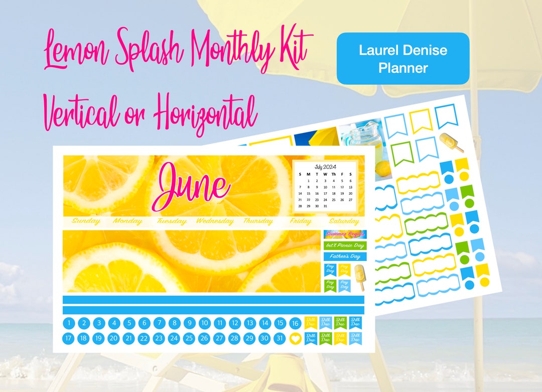 2026 Lemon Splash June, July or August Monthly Kit Laurel Denise ...