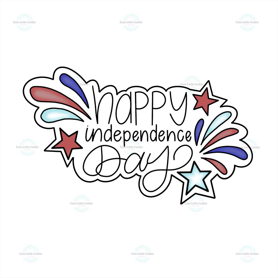 Independence Day Cookie Cutter ~ 4th of July ~ Red, White, Blue ...