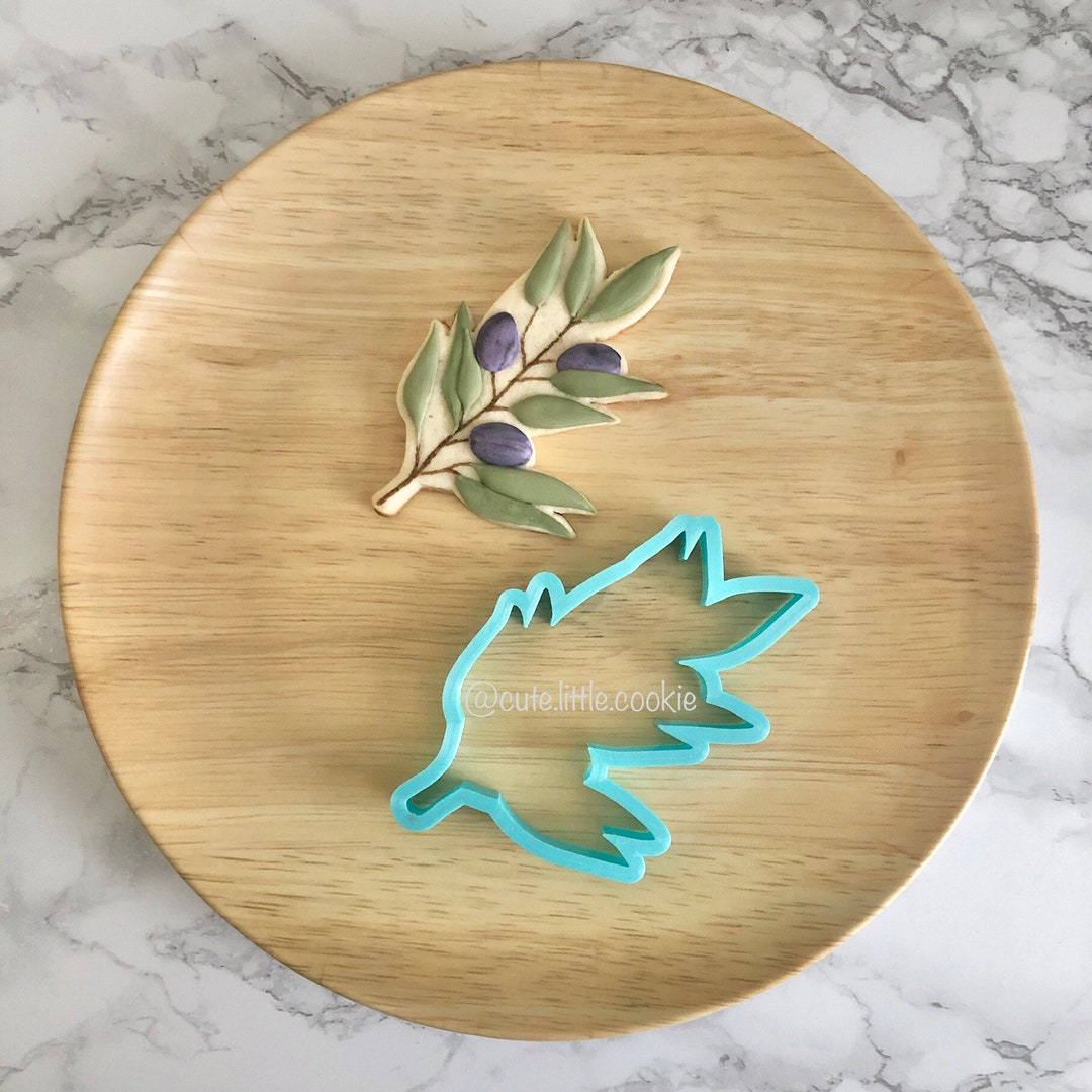 Olive Branch Cookie Cutter ~ Fondant Cutter & Biscuit Cutter ~ Wax ...