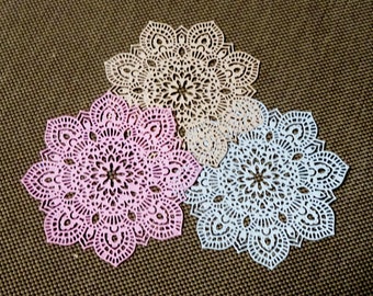Colored doilies | Etsy