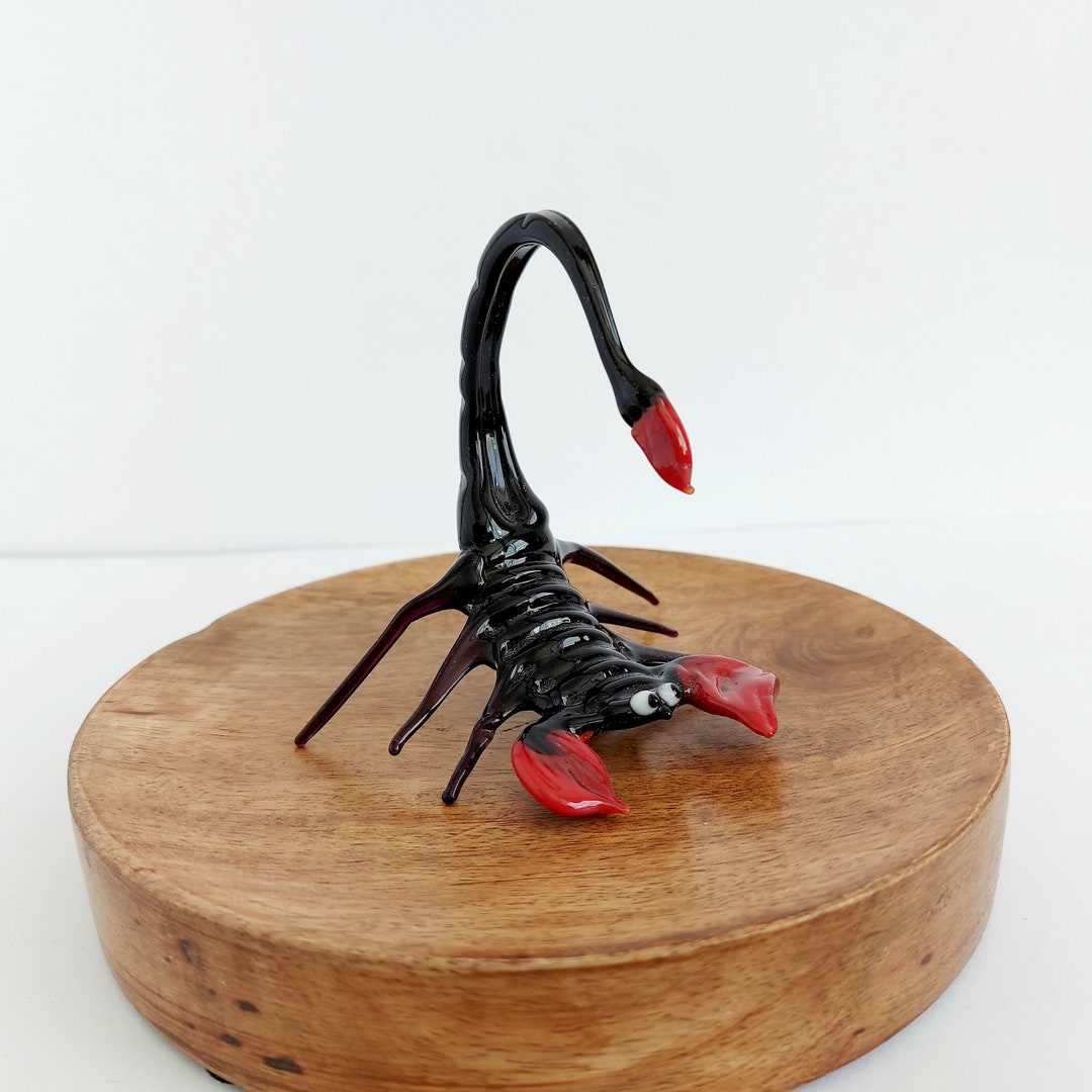 Glass Scorpion Figurine, Collectable Handmade Scorpion Figurine ...