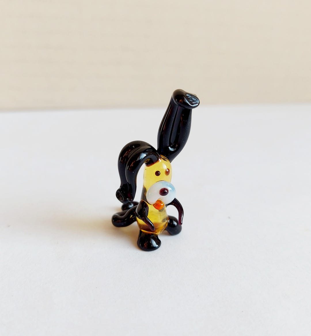 Cute Dog Glass Figurine, Tiny Murano Glass Dog, Miniature Glass Dog ...