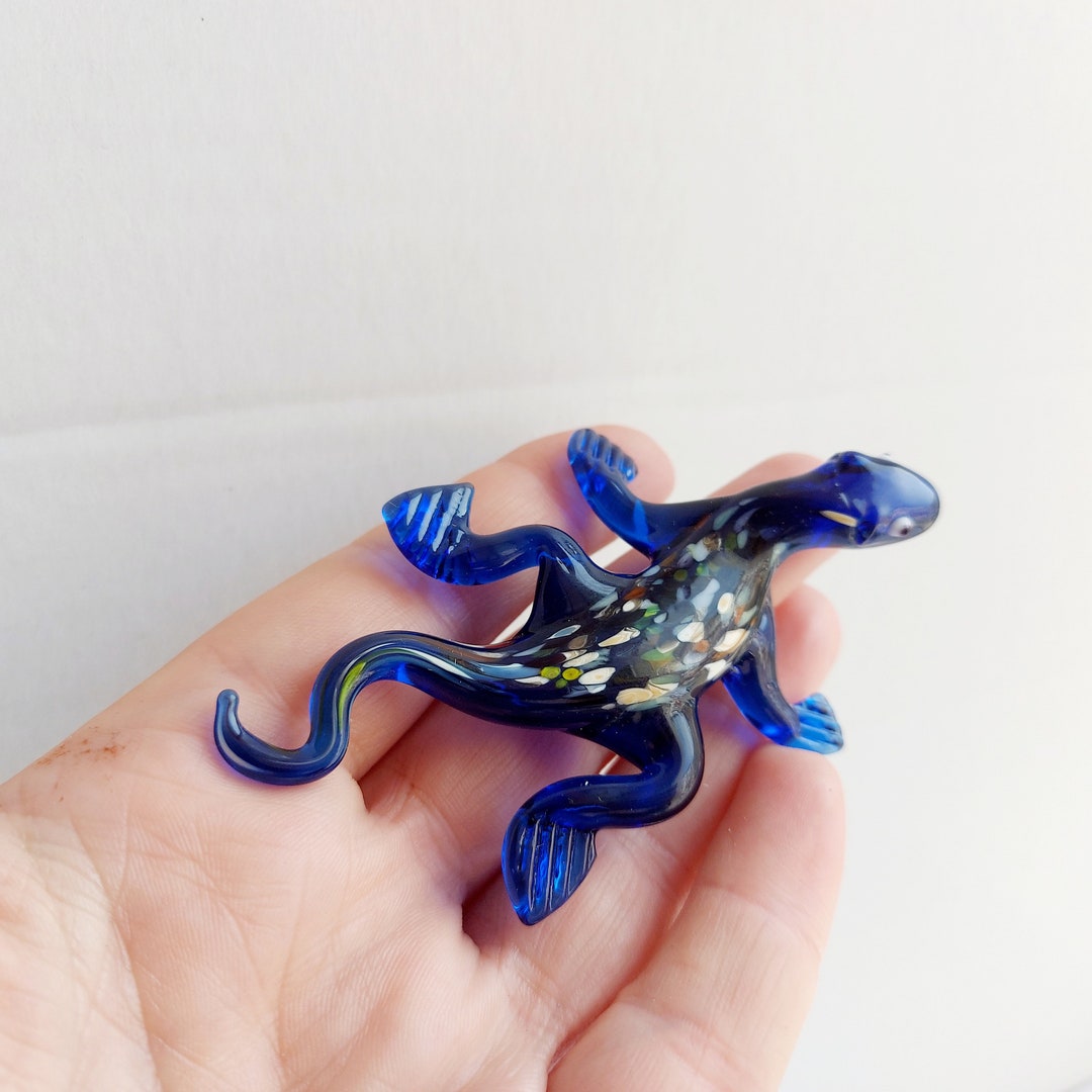 Glass Gecko, Glass Green Lizard, Glass Reptiles, Collectible Glass ...
