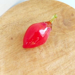 Glass Tomato Figurine, Glass Tomato for Kitchen Decoration, Hand Blown ...