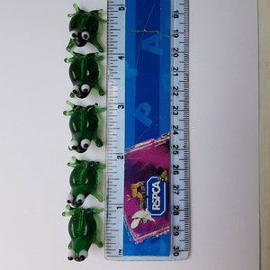 Miniature Glass Figurines, Miniscule Glass Animals, Murano Glass Frog ...