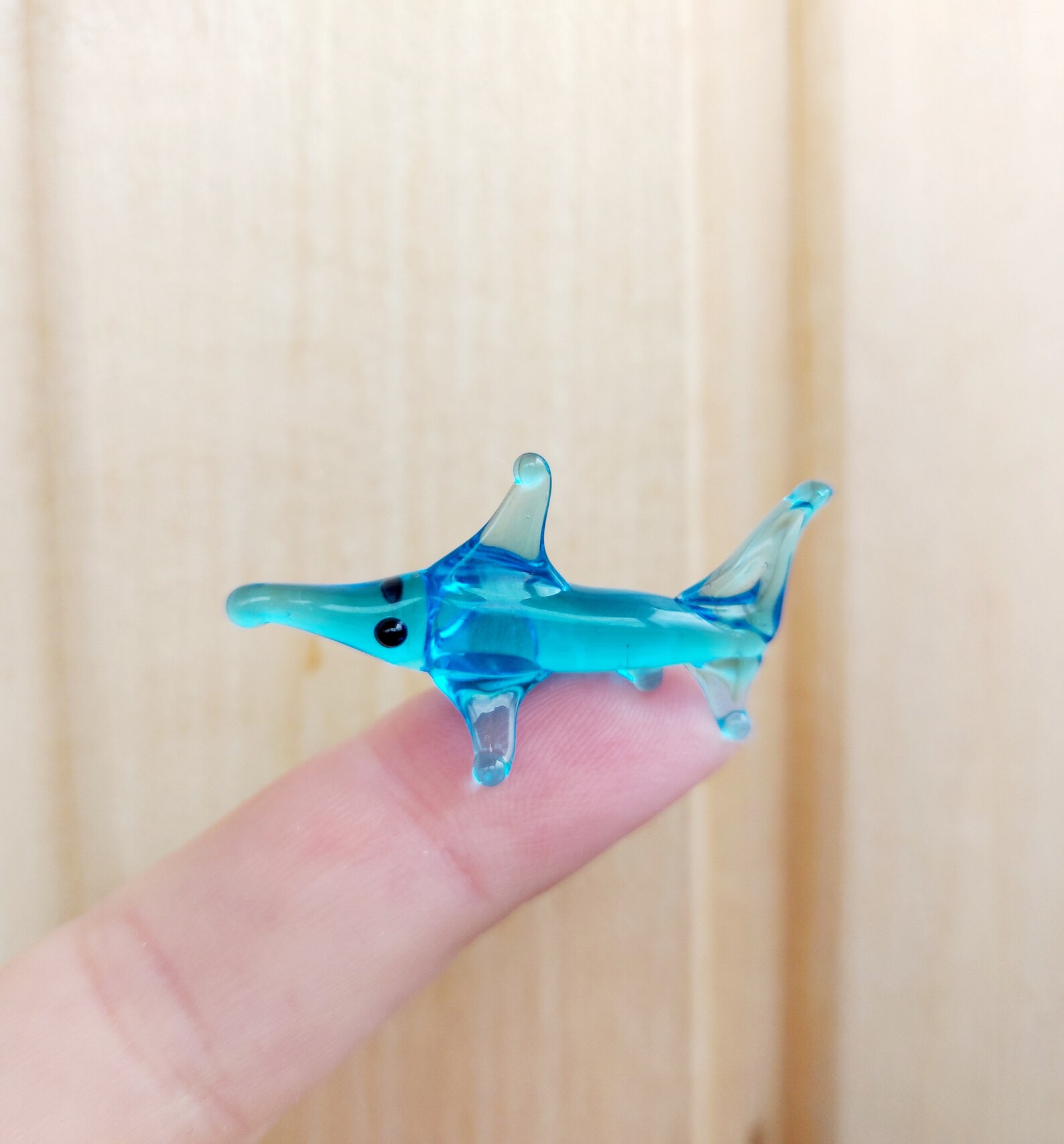 Miniature Glass Figurines Tiny Glass Shark Murano Glass - Etsy