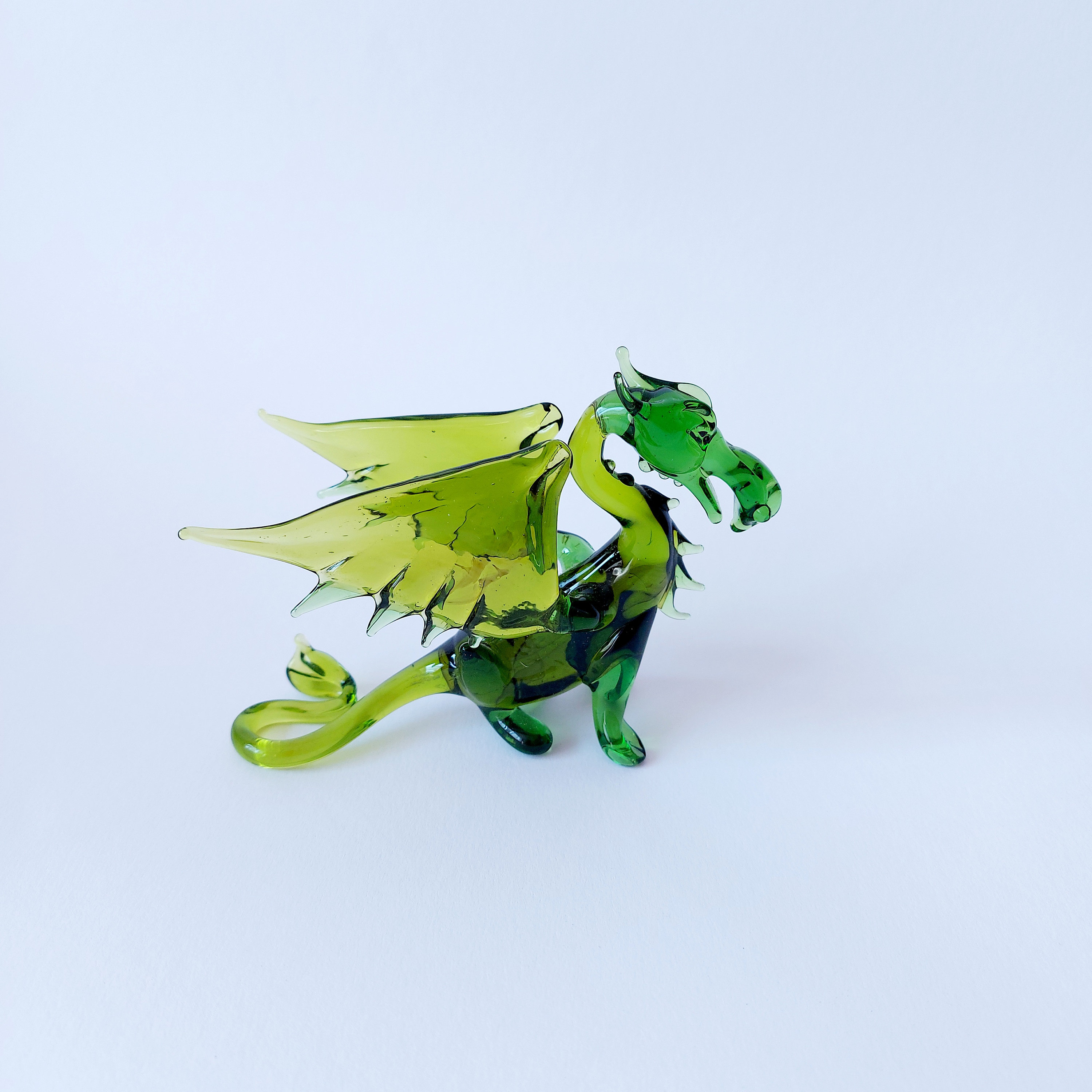 Dragon Glass Figurine Glass Fairy Dragon Murano Glass - Etsy