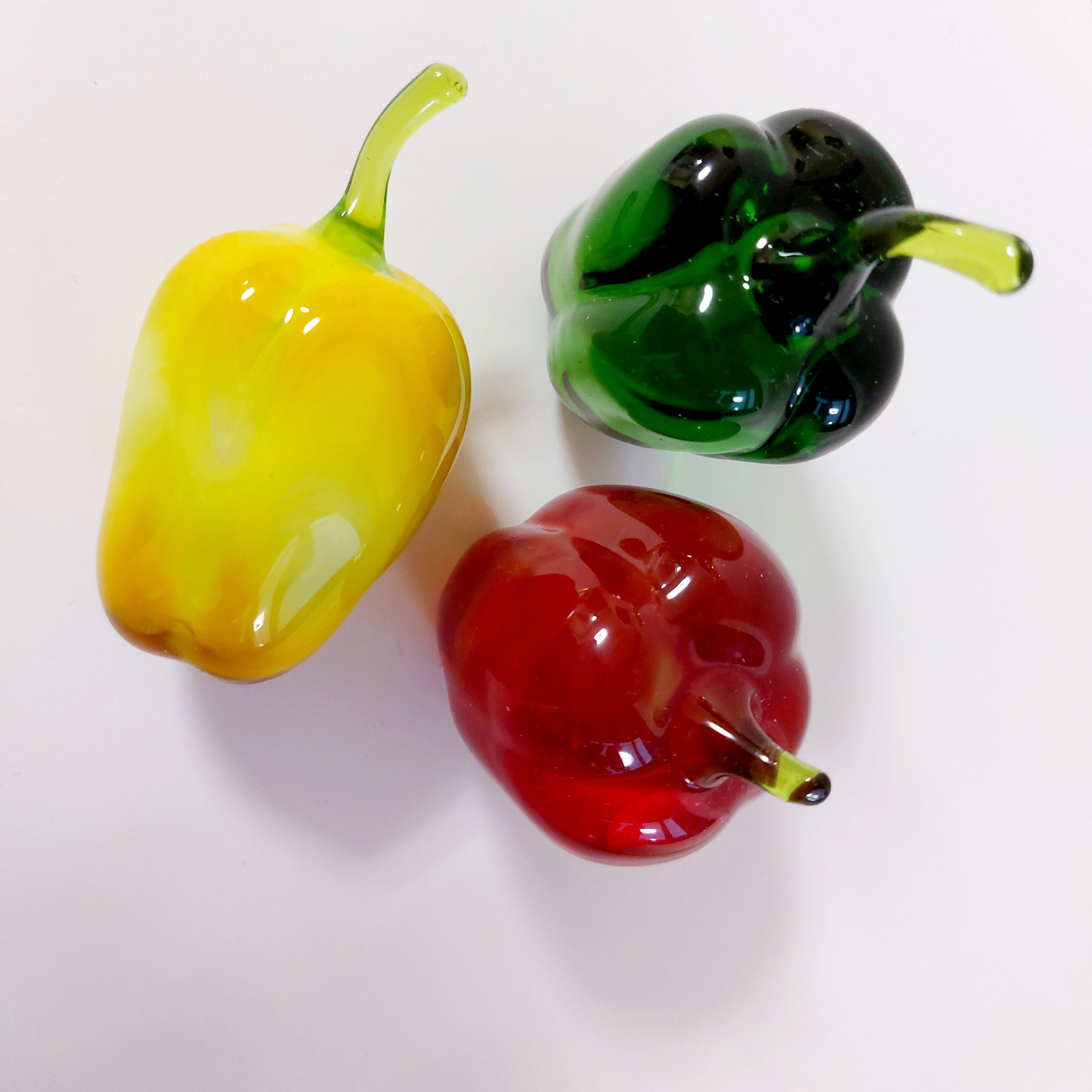 Murano Glass Bell Pepper Figurine: Kitchen Decor, Handmade Vegetable - Etsy