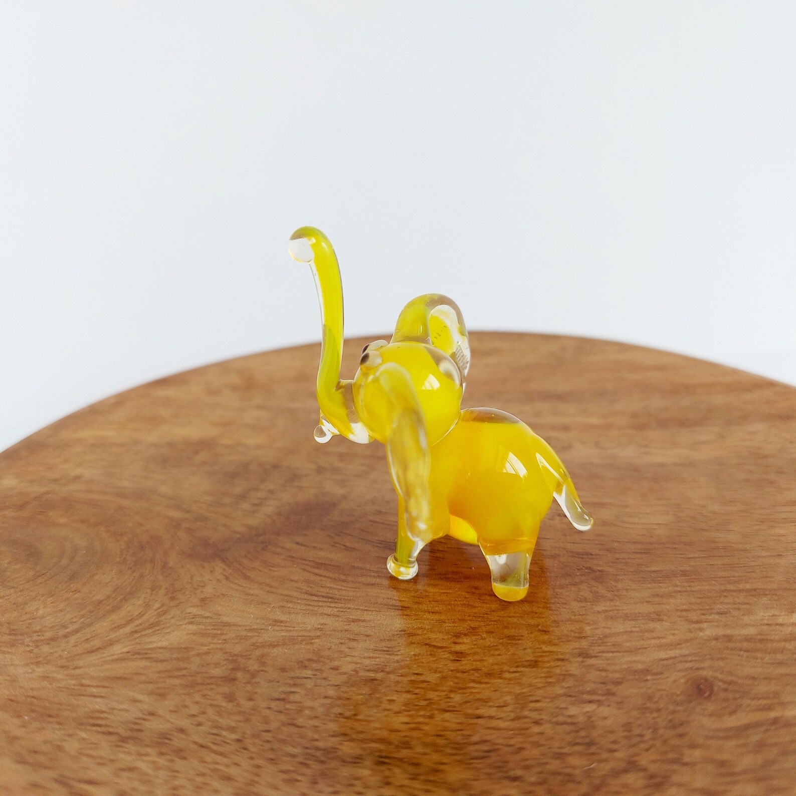 Crystal Blue Glass Elephant Murano Glass Elephant - Etsy