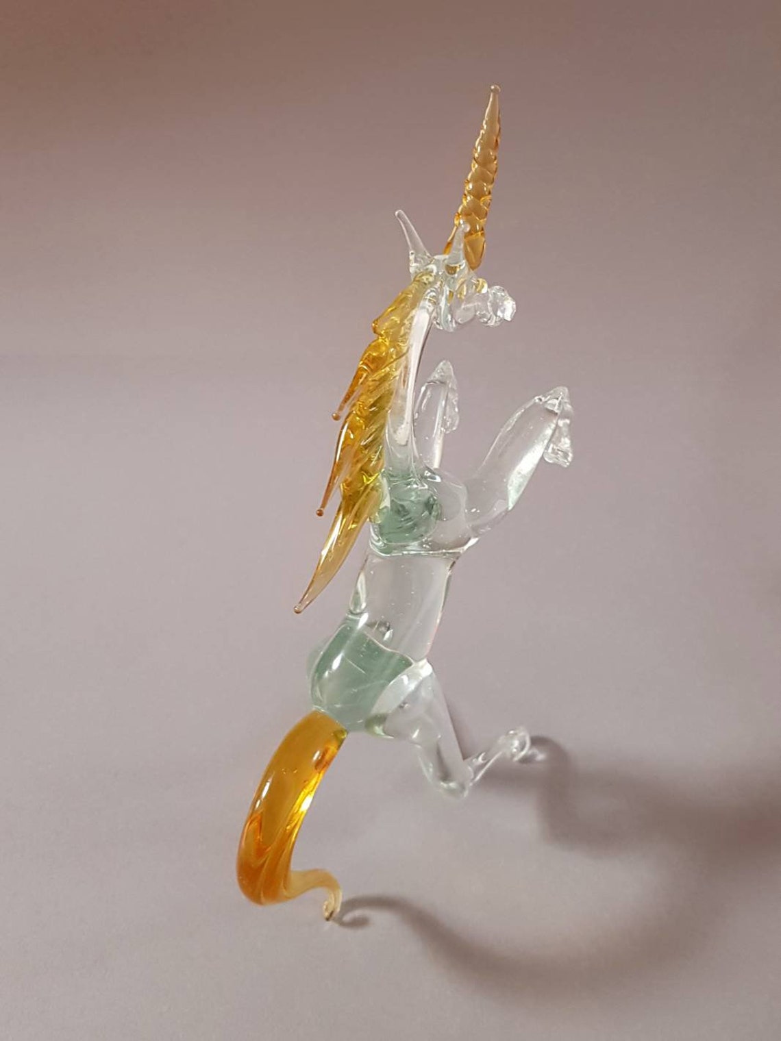 Unicorn Glass Figurine Collectable Unicorn Figurine Art - Etsy