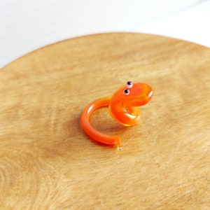 Miniature Glass Figurines, Glass Snake, Murano Glass Snake, Collectible ...