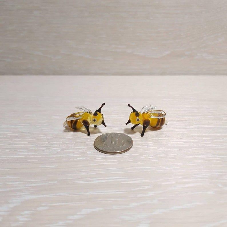 Glass Honey Bee Mini Glass Insects Murano Glass Honey Bee | Etsy