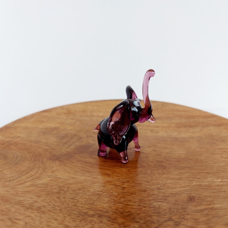 Crystal Blue Glass Elephant Murano Glass Elephant - Etsy