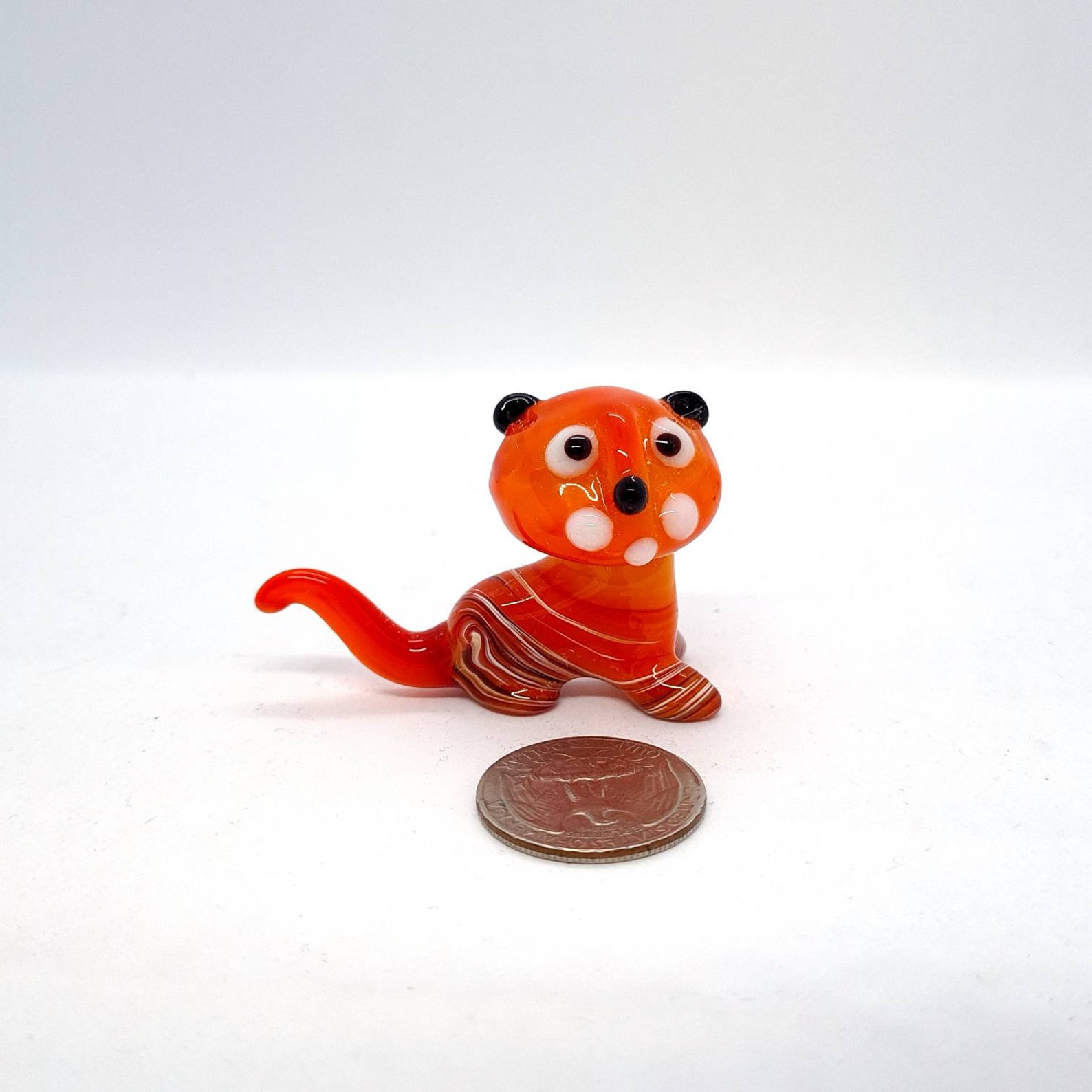 Cute Glass Tiger Cub Miniature Glass Animal Figurines | Etsy