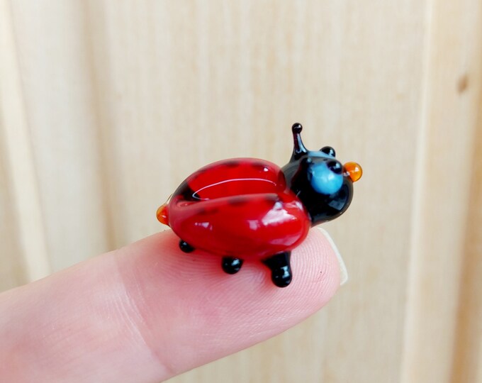 Mini Ladybug Miniscule Glass Insects Murano Glass Ladybug - Etsy