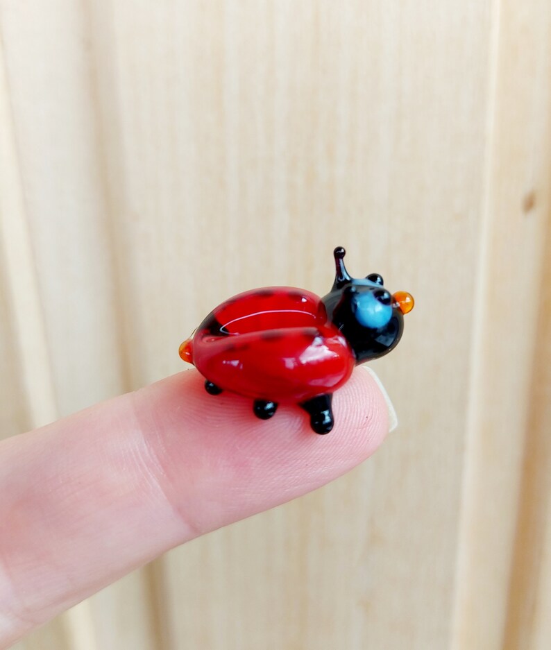 Mini Ladybug Miniscule Glass Insects Murano Glass Ladybug - Etsy
