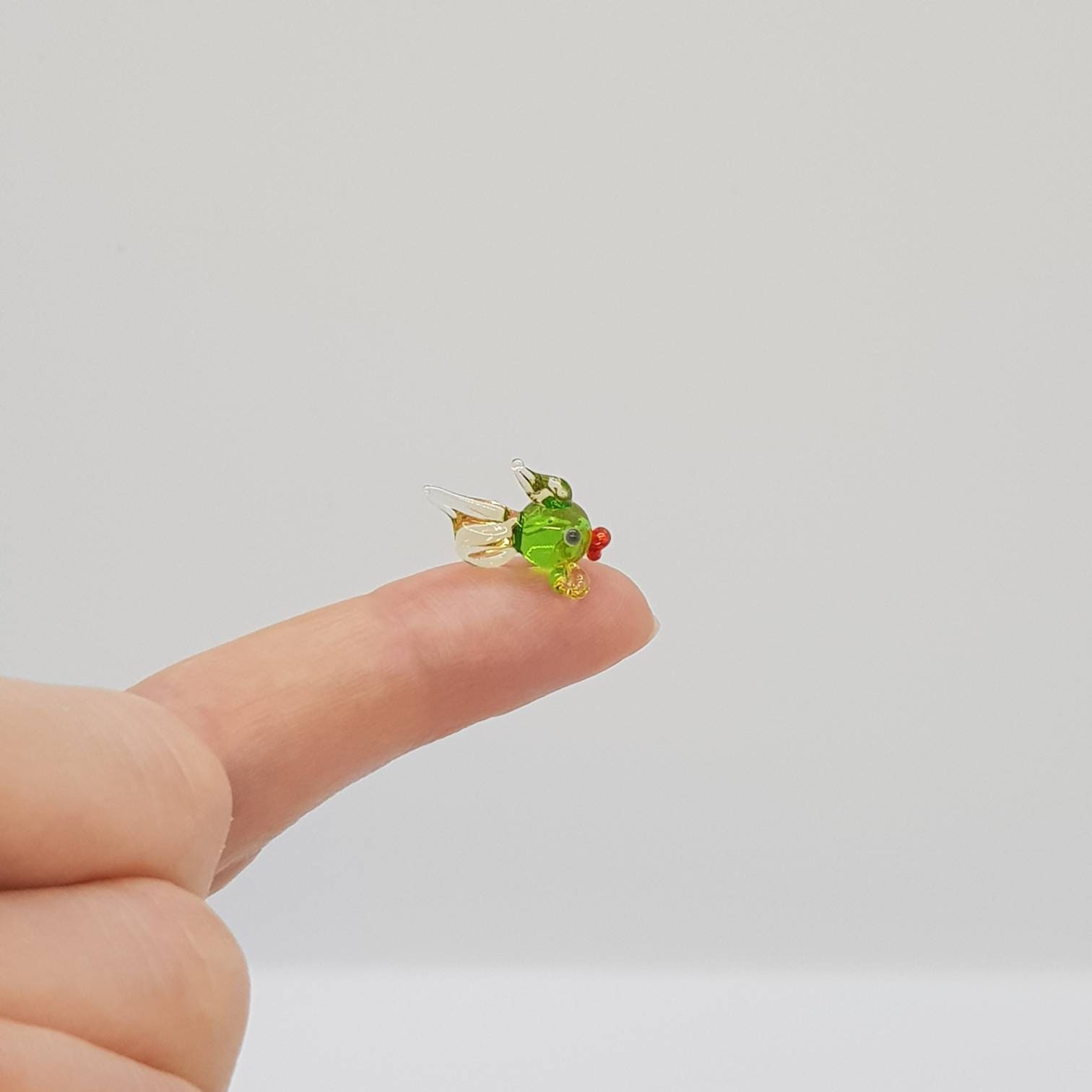 Miniature Glass Figurines Colorful Glass Fishes Murano Glass | Etsy