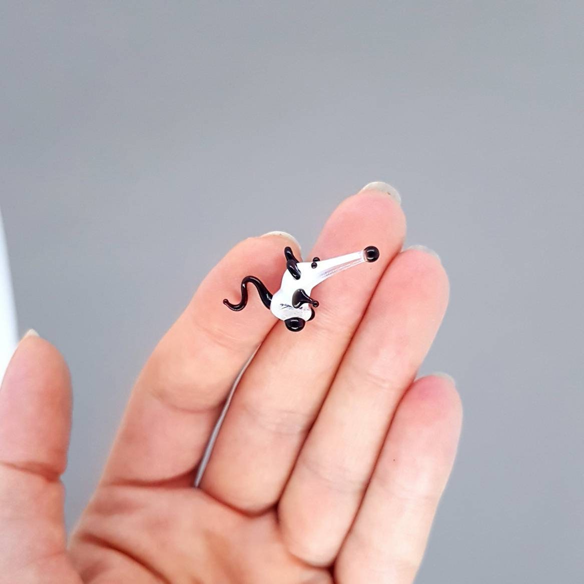 Tiny Murano Glass Rat, Micro Figurine, Dollhouse Miniature - Etsy