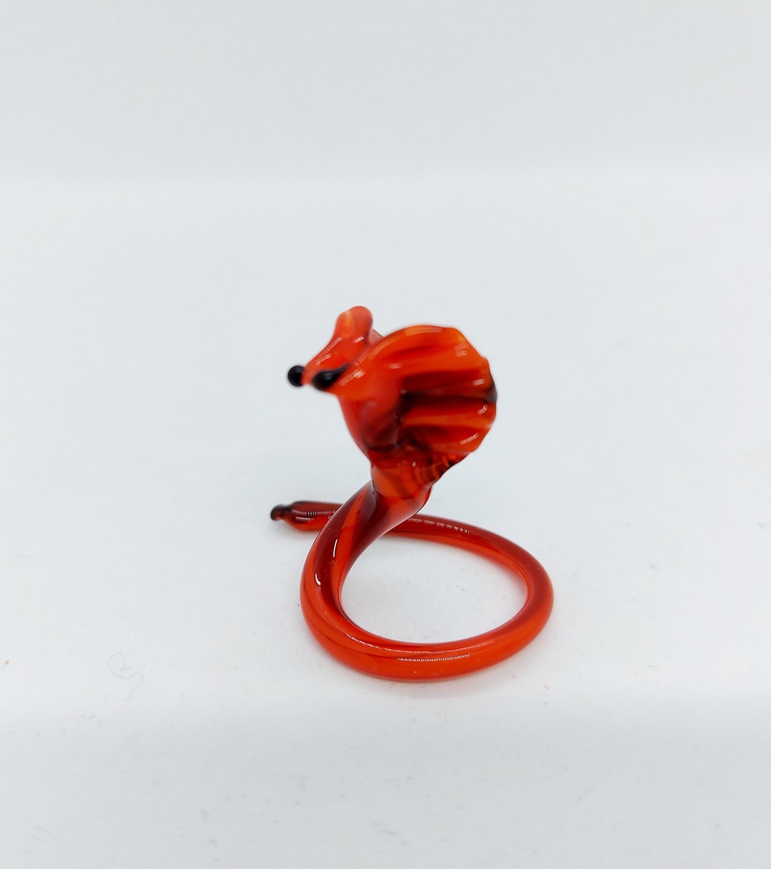 Miniature Glass Cobra, Glass Snake, Murano Glass Snake, Collectible ...