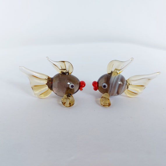 Mini Crystal Glass Fishes Colorful Glass Fishes Murano Glass - Etsy