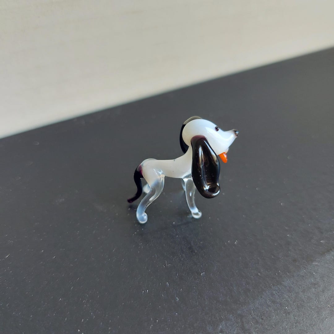 Mini Dachshund Dog, Murano Glass Dachshund Dog, Collectible Glass ...