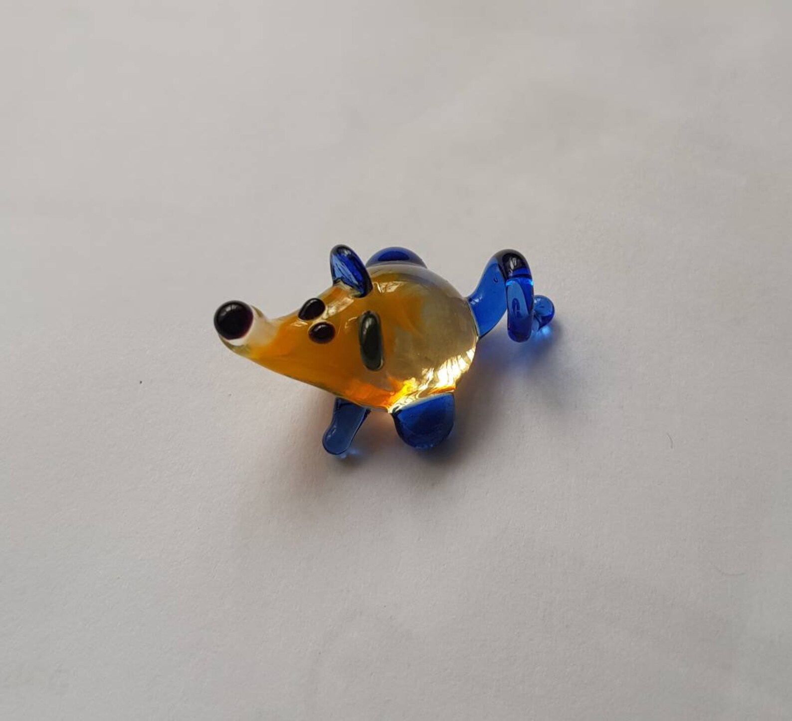 Miniature Glass Figurines Miniature Glass Rat Murano Glass | Etsy