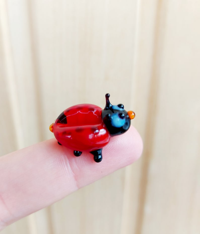 Mini Ladybug Miniscule Glass Insects Murano Glass Ladybug - Etsy