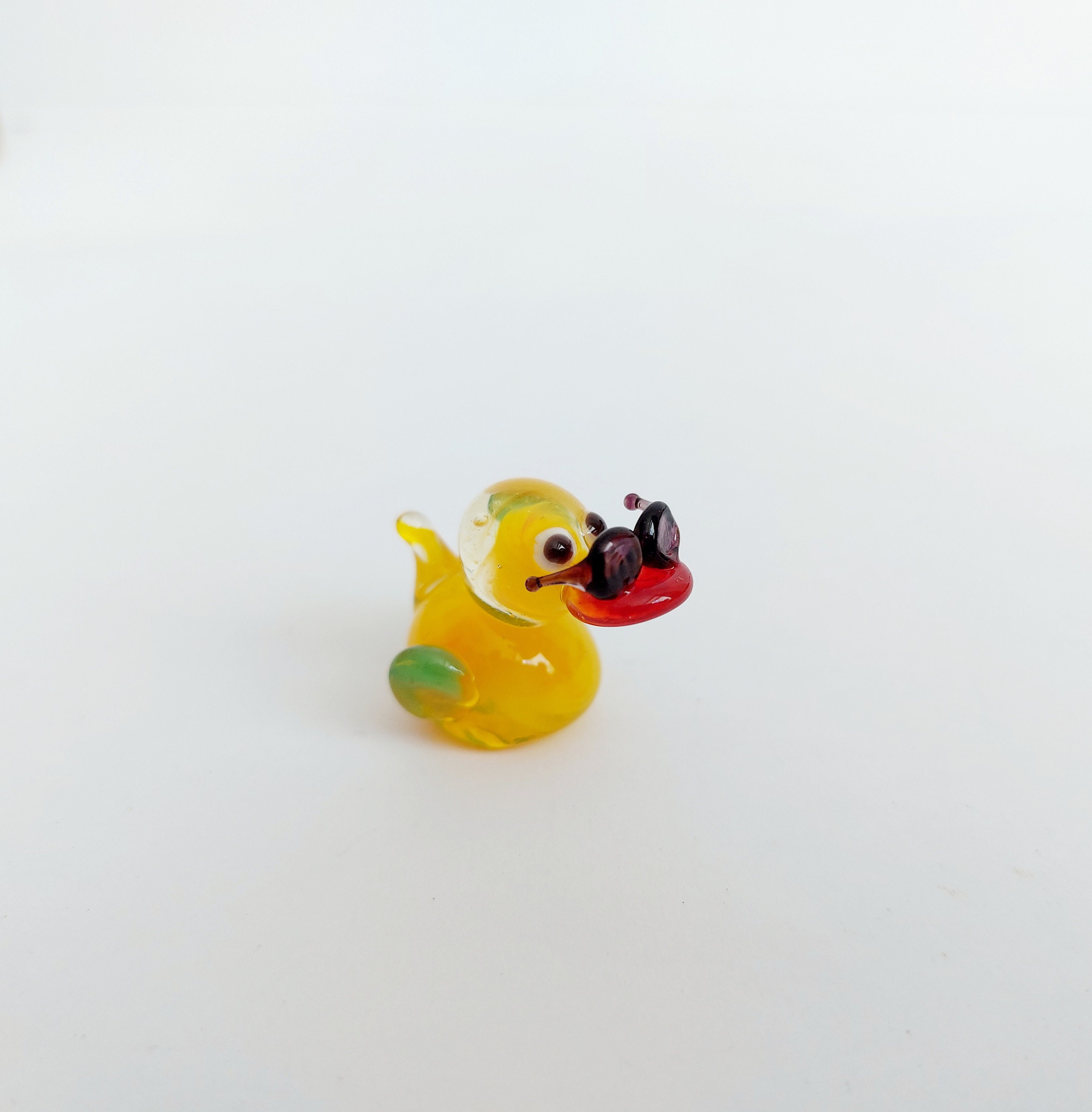Mini Glass Floating Duckling in Sunglasses Smart Duck in - Etsy