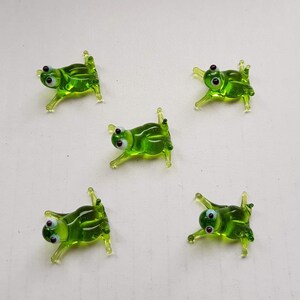 Miniature Glass Figurines, Miniscule Glass Animals, Murano Glass Frog ...