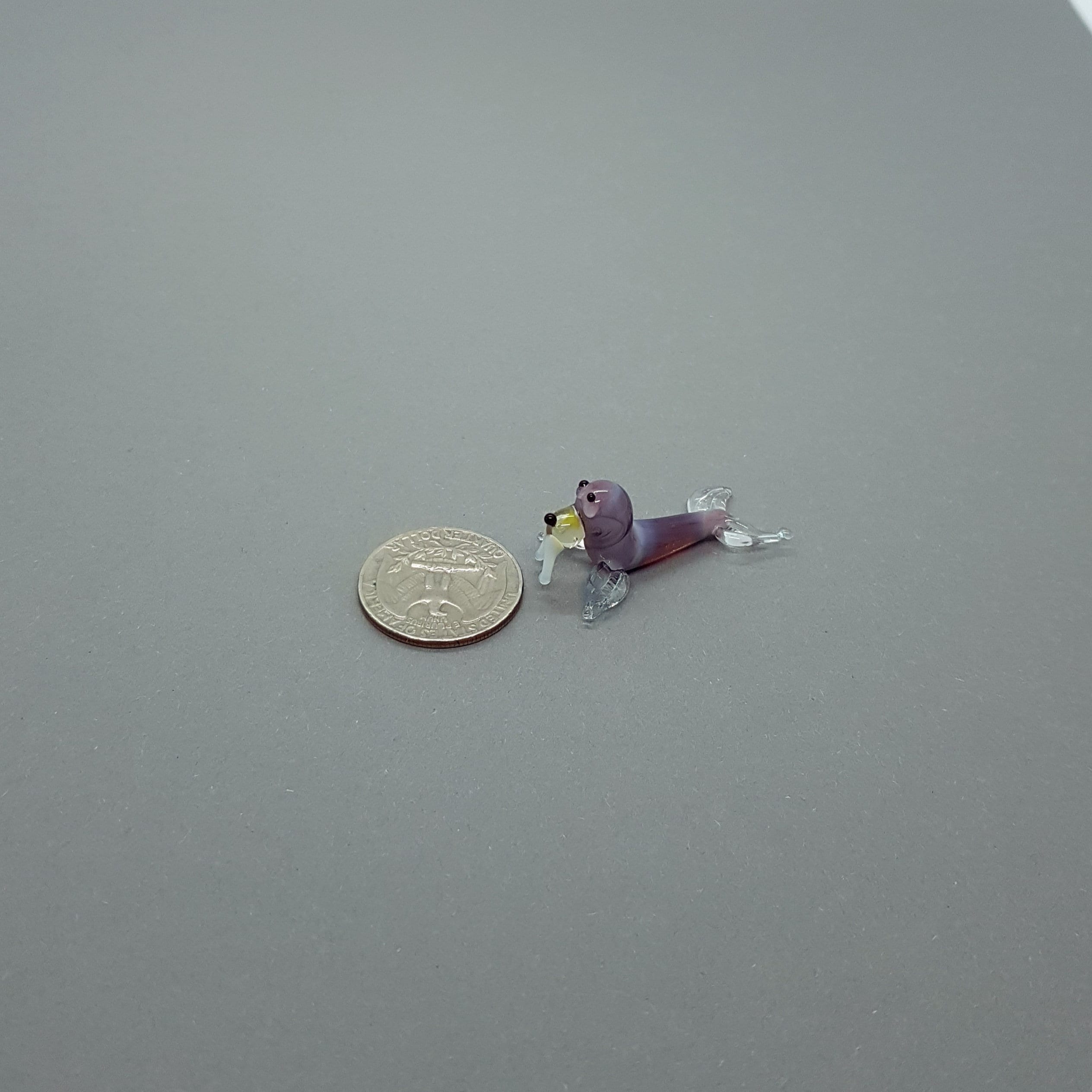 Miniature Glass Walrus Figurine Miniscule Glass Sea Animals - Etsy