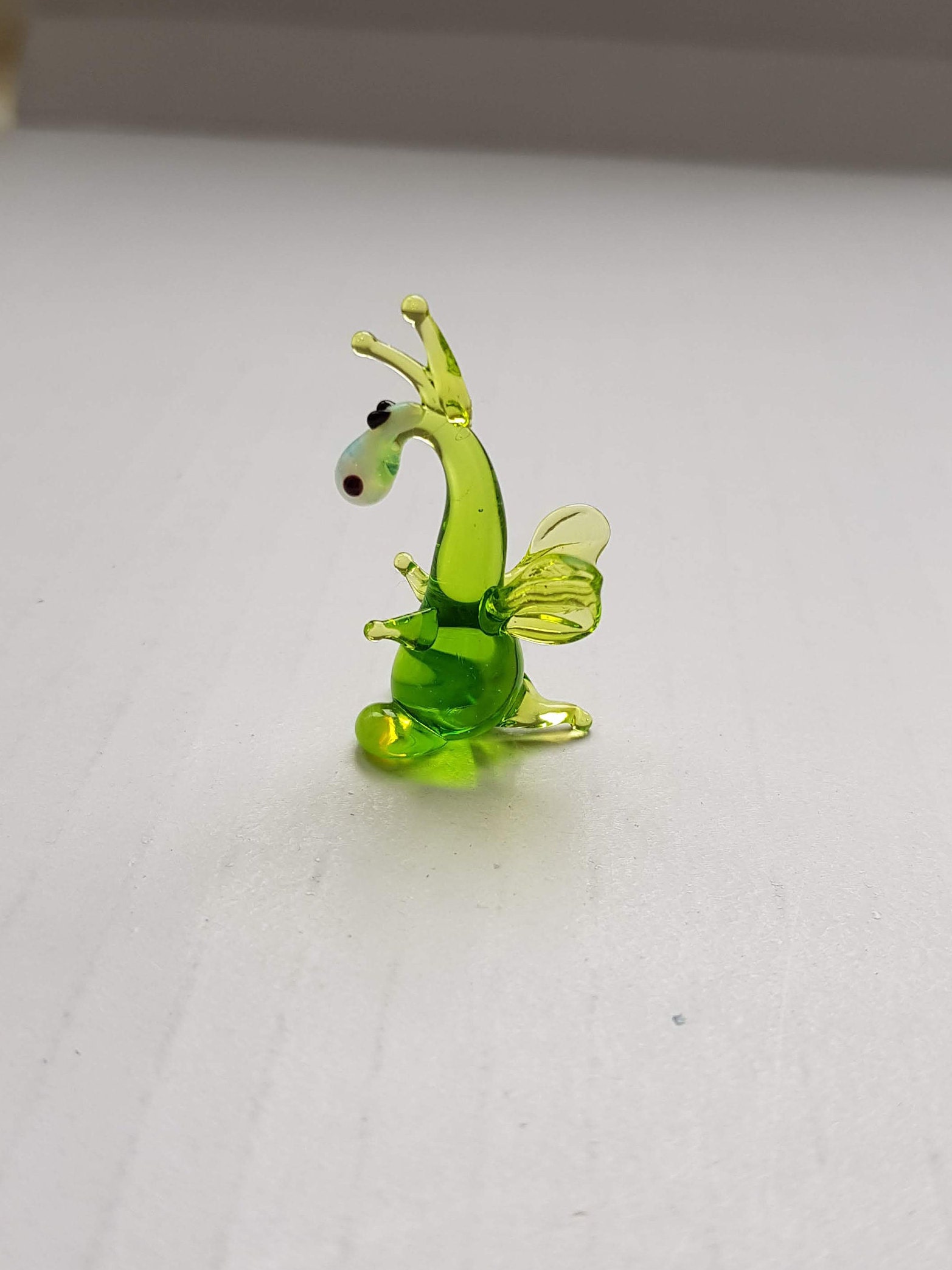 Miniature Glass Figurines Miniature Glass Fairy Dragon - Etsy