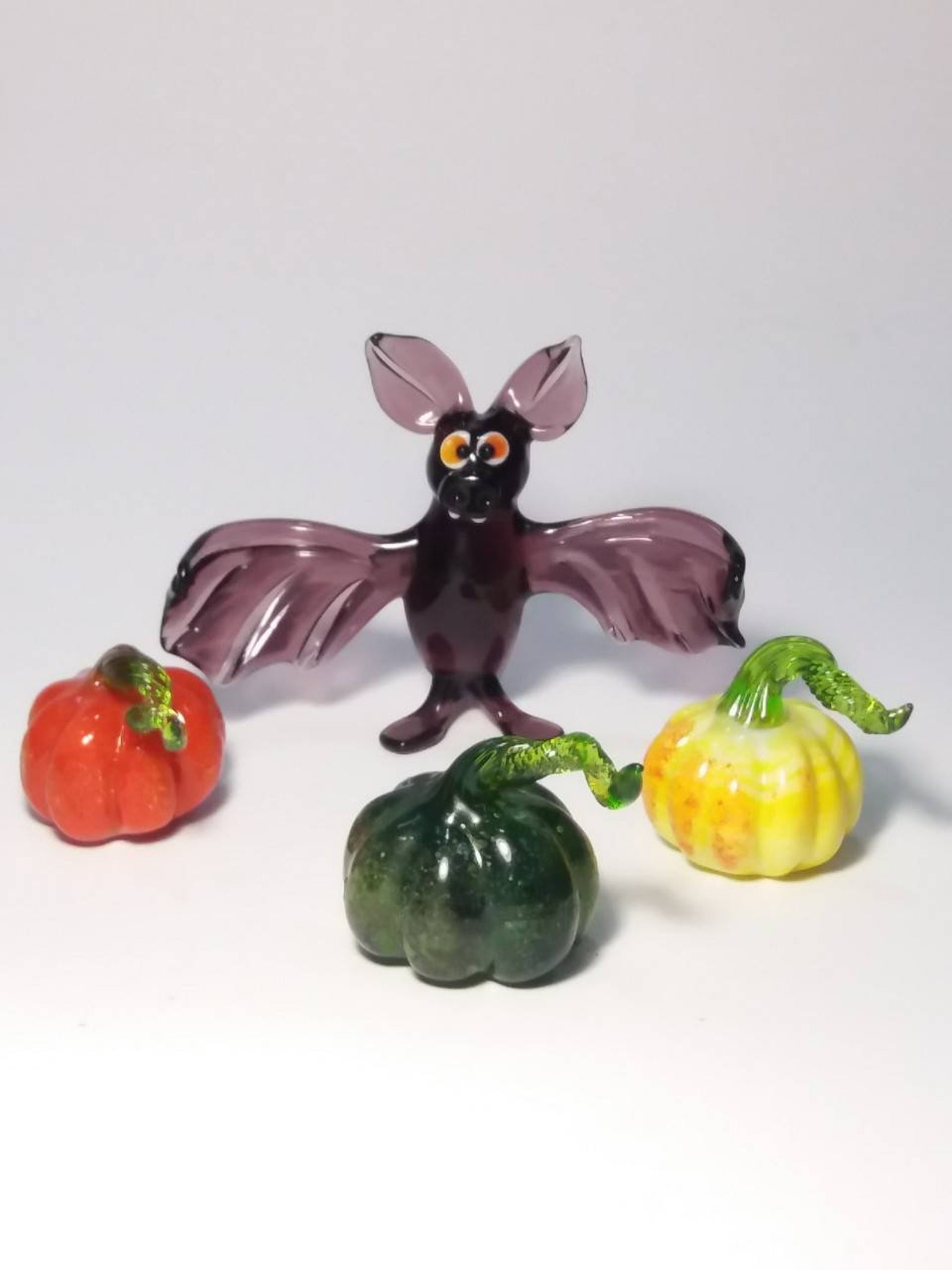 Glass Pumpkin Figurine Pumpkin Figurine for Halloween Murano | Etsy