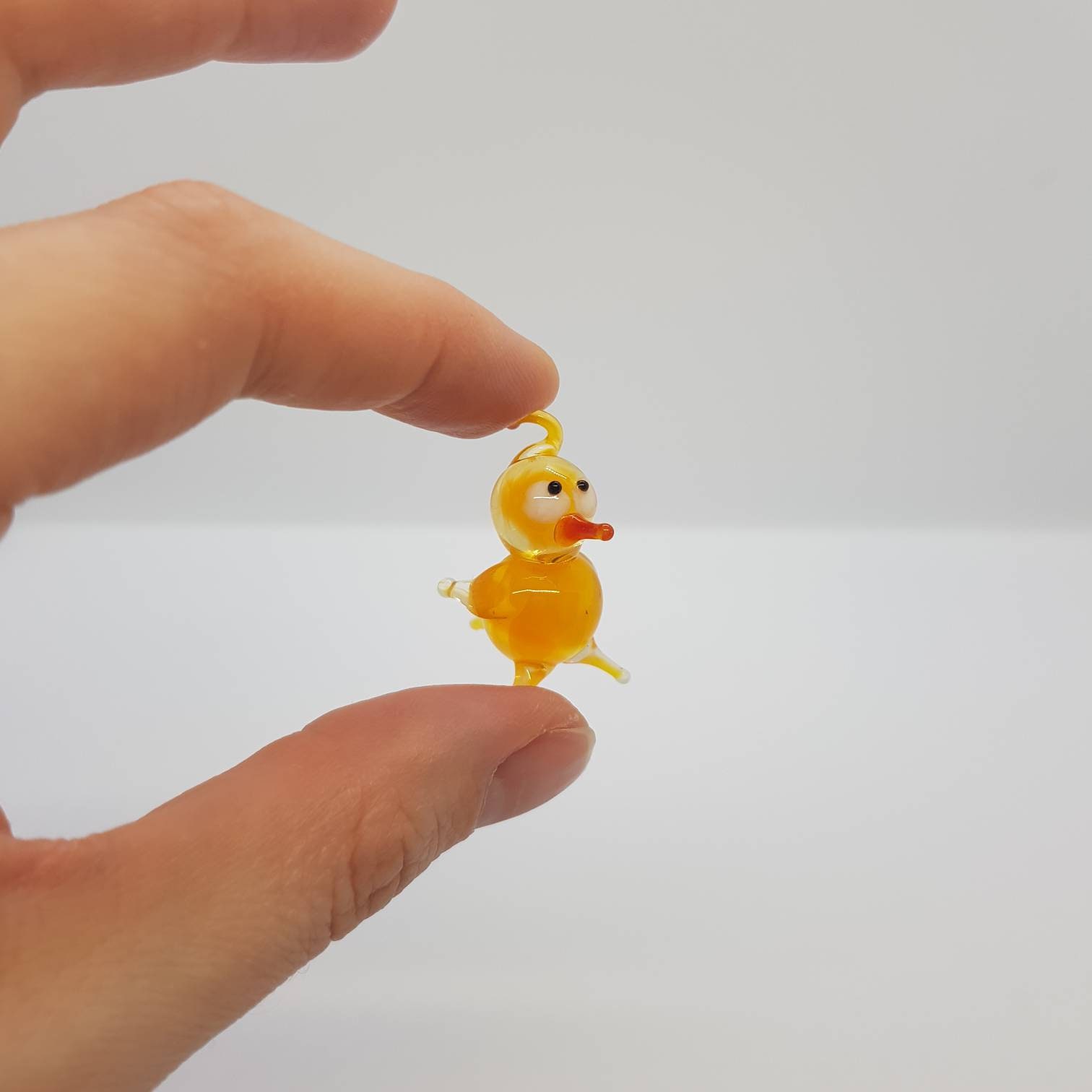 Couple of Chickens Miniature Glass Figurines Tiny Glass - Etsy