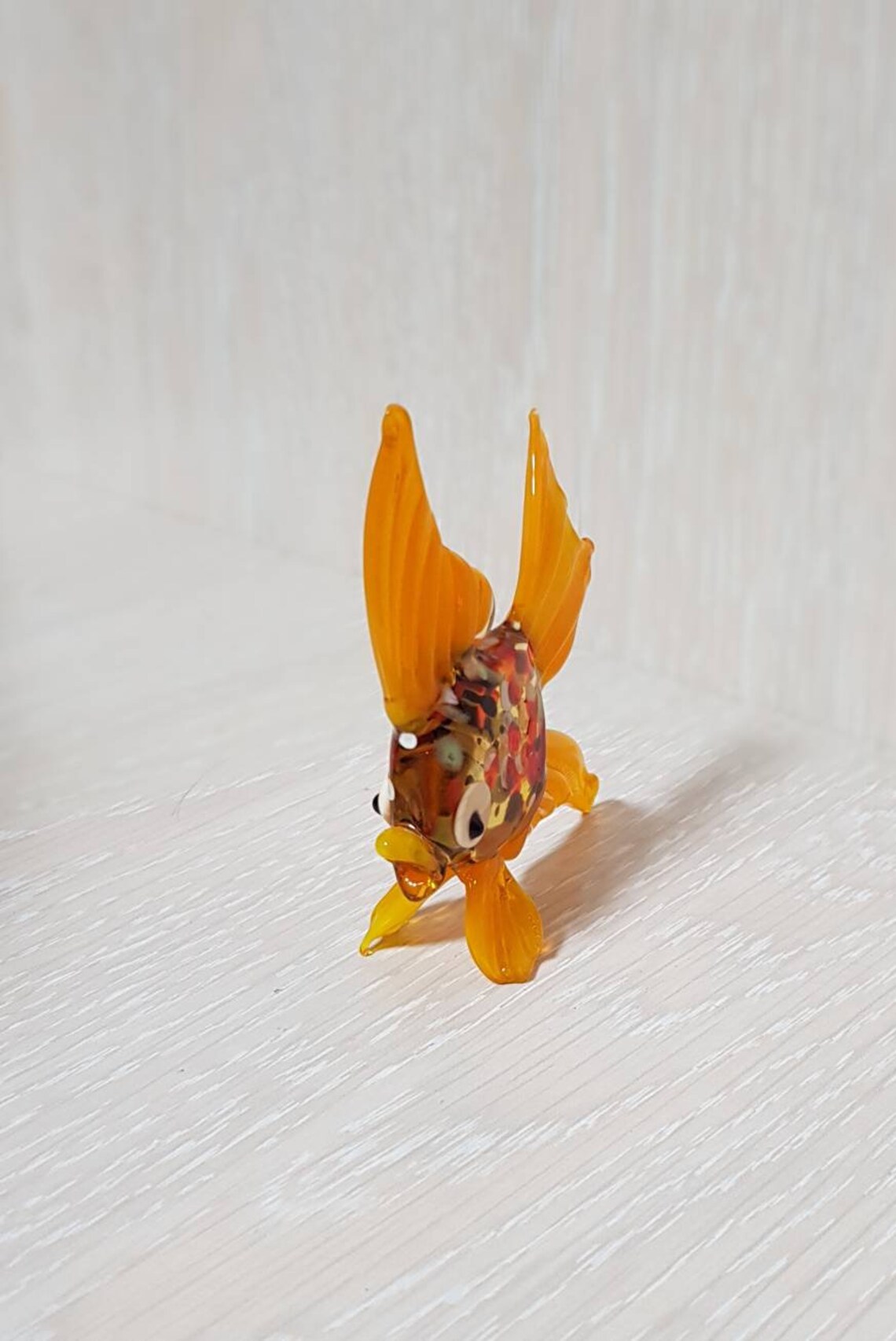 Golden Fish Glass Figurine Goldfish Hand Blown Glass - Etsy