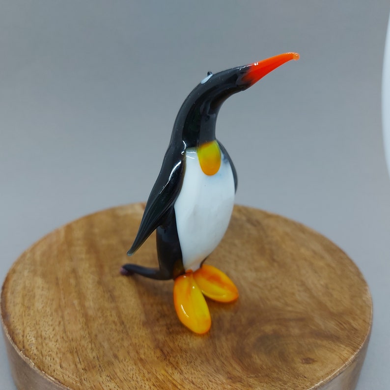 Penguin Glass Figurine Hand Blown Glass Penguin Bird Hand - Etsy