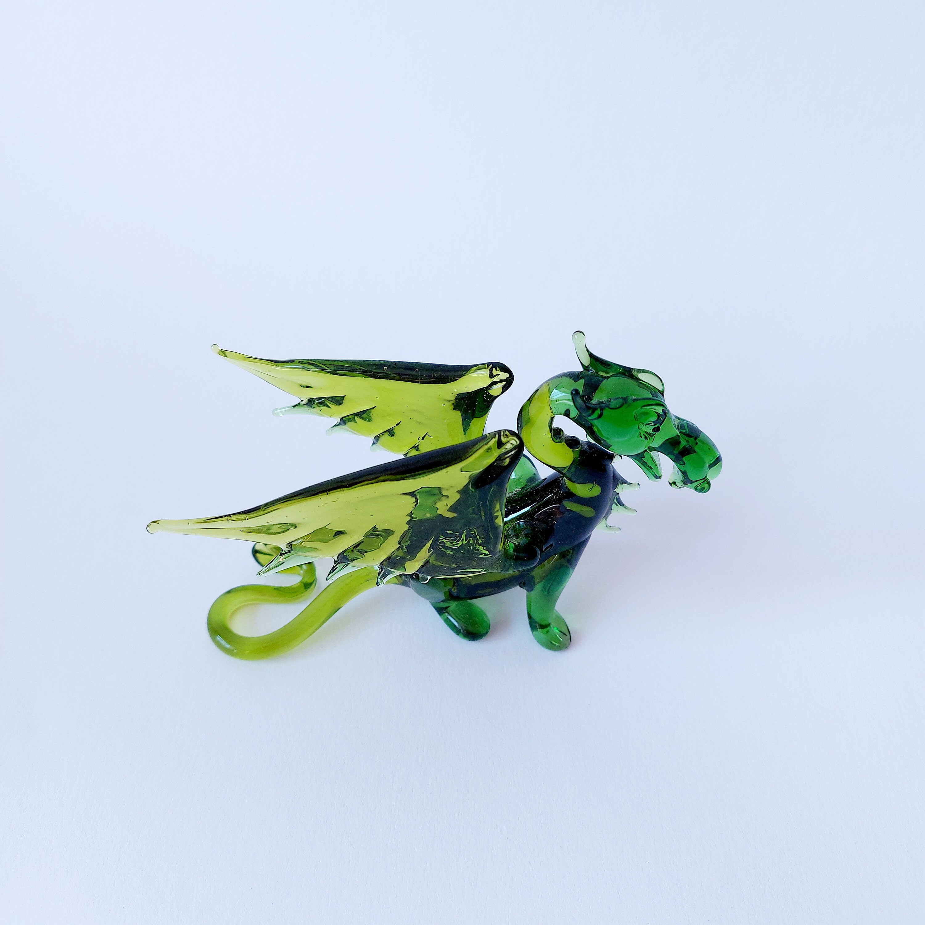 Dragon Glass Figurine Glass Fairy Dragon Murano Glass - Etsy