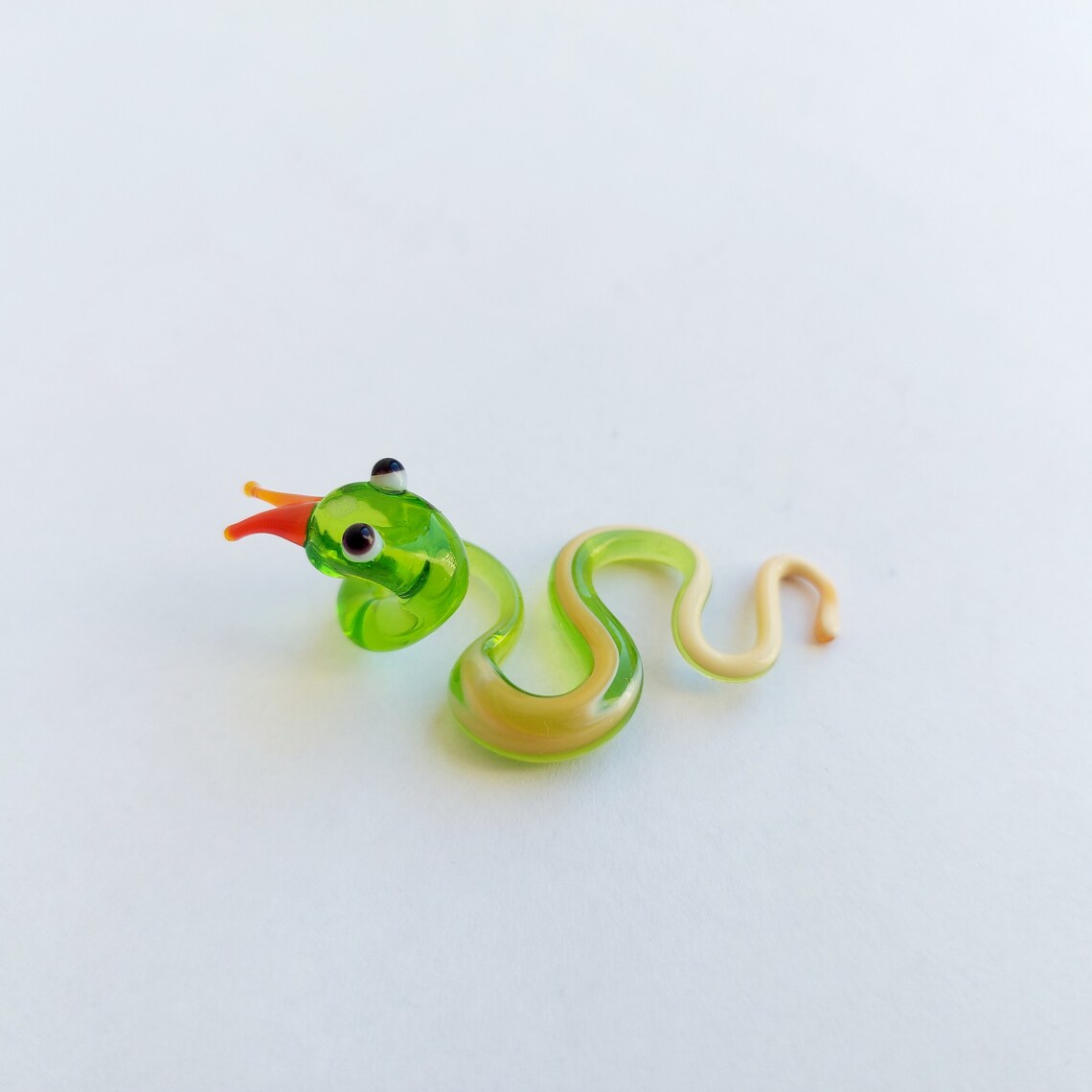 Miniature Glass Figurines Glass Snake Murano Glass Snake - Etsy
