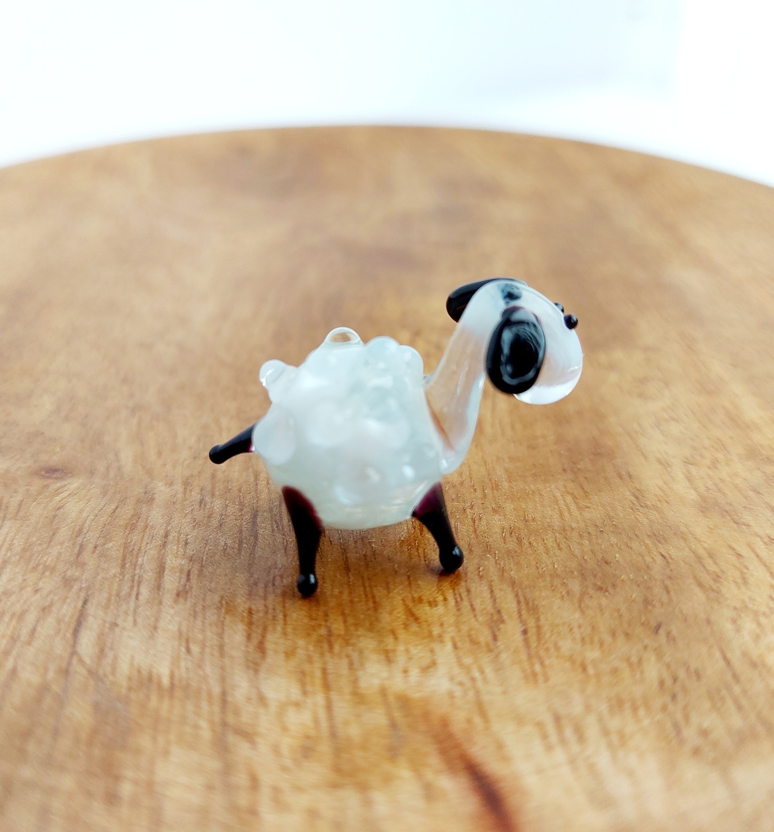 Micro Murano Glass Sheep in White, Black or Brown: Handmade Dollhouse ...