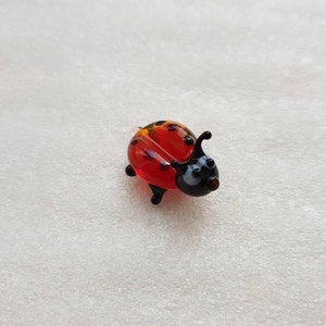 Mini Ladybug, Miniscule Glass Insects, Murano Glass Ladybug ...