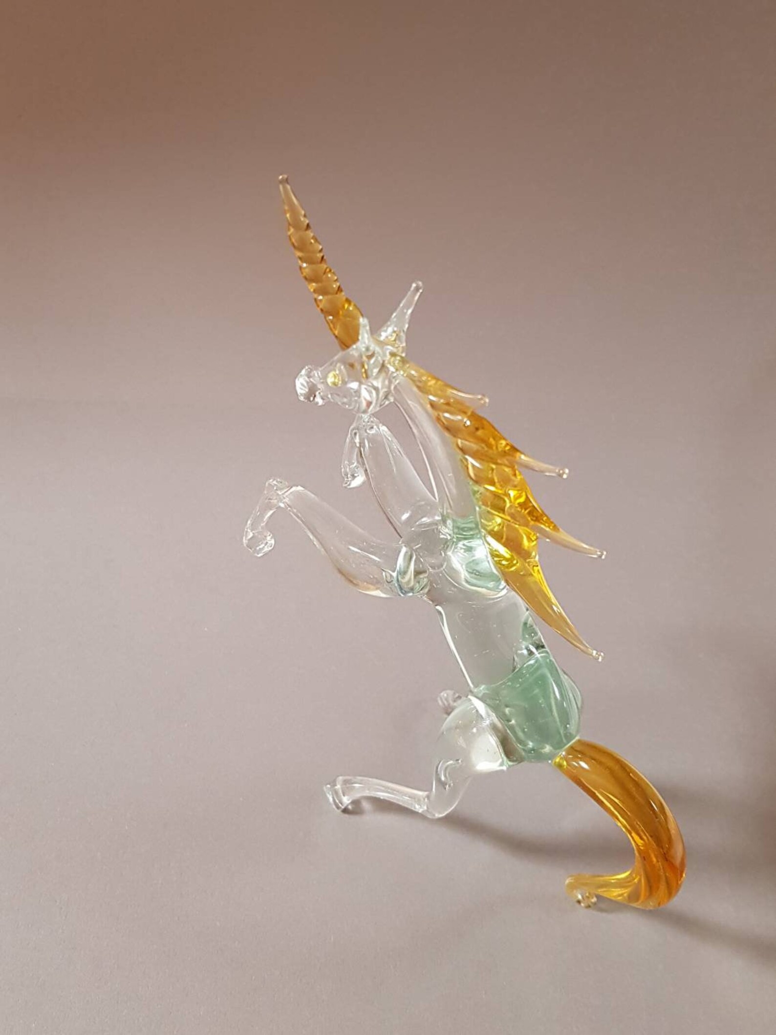 Unicorn Glass Figurine Collectable Unicorn Figurine Art - Etsy