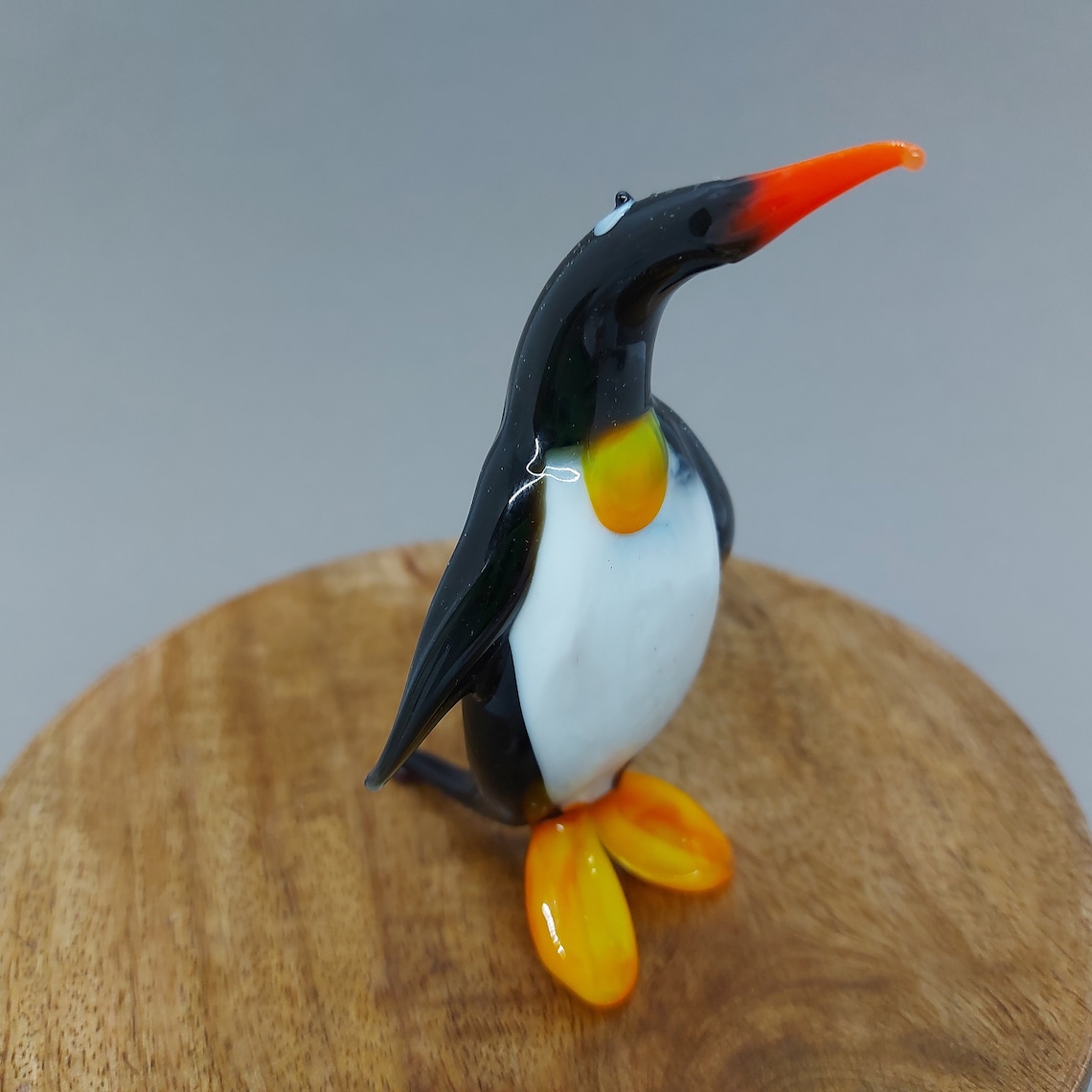Penguin Glass Figurine Hand Blown Glass Penguin Bird Hand | Etsy