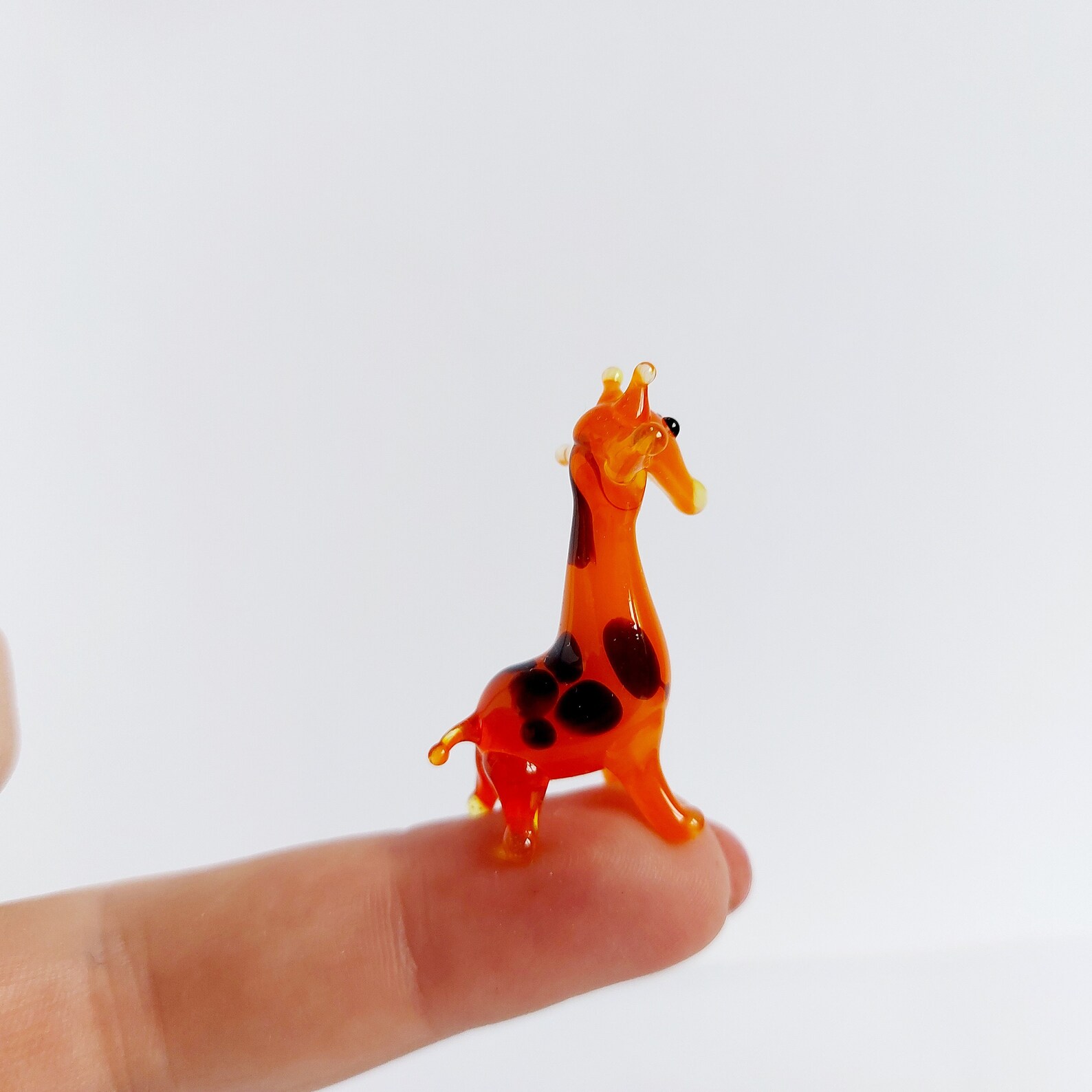 Miniature Glass Figurines Miniature Glass Giraffe Murano - Etsy